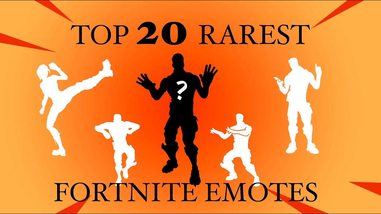 TOP 20 RAREST FORTNITE EMOTES - YouTube