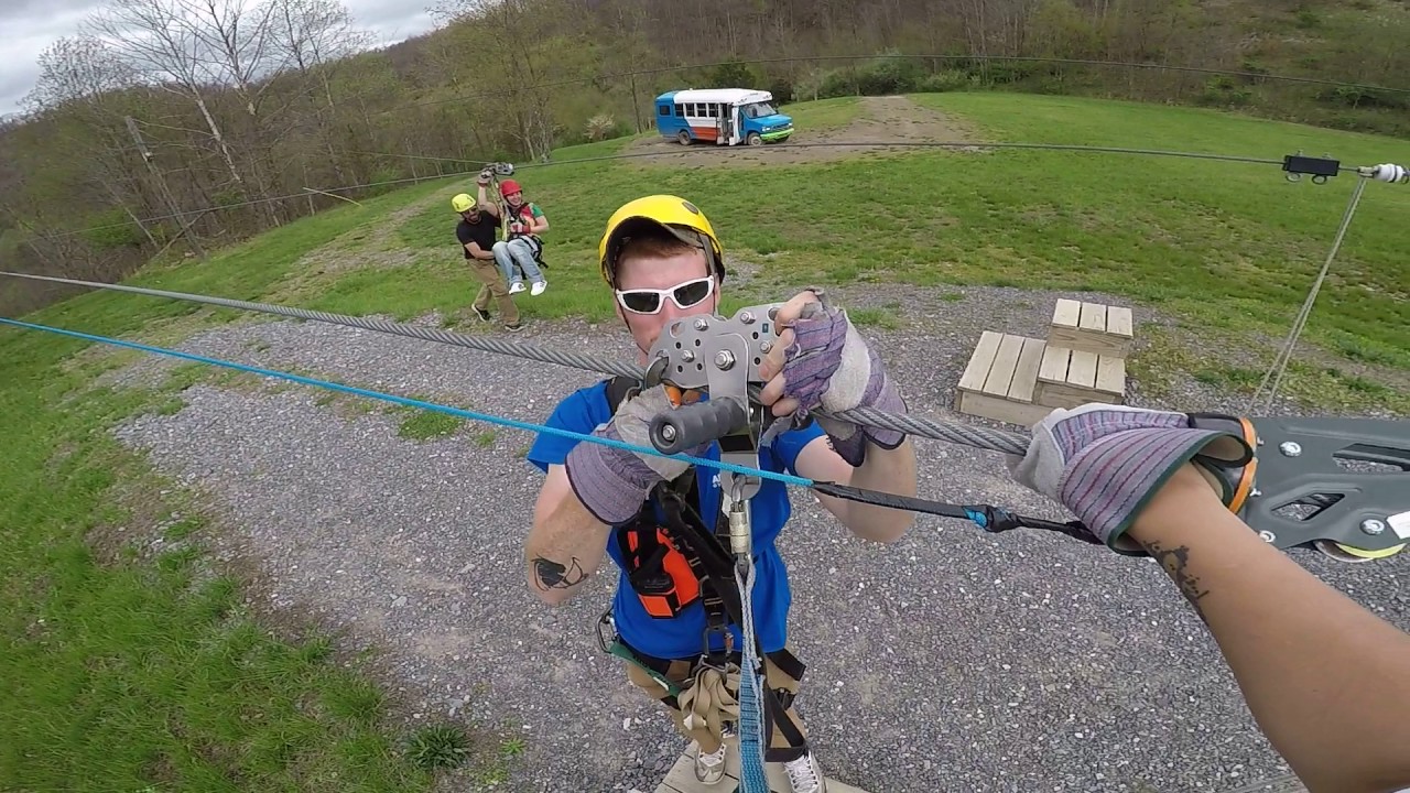 Gravity Zip Lines Adrenaline At Adventurs on the Gorge - YouTube
