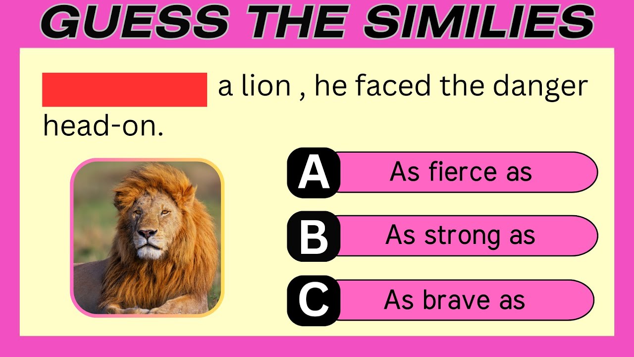 Can you guess the SIMILIES?|English grammar quiz - YouTube