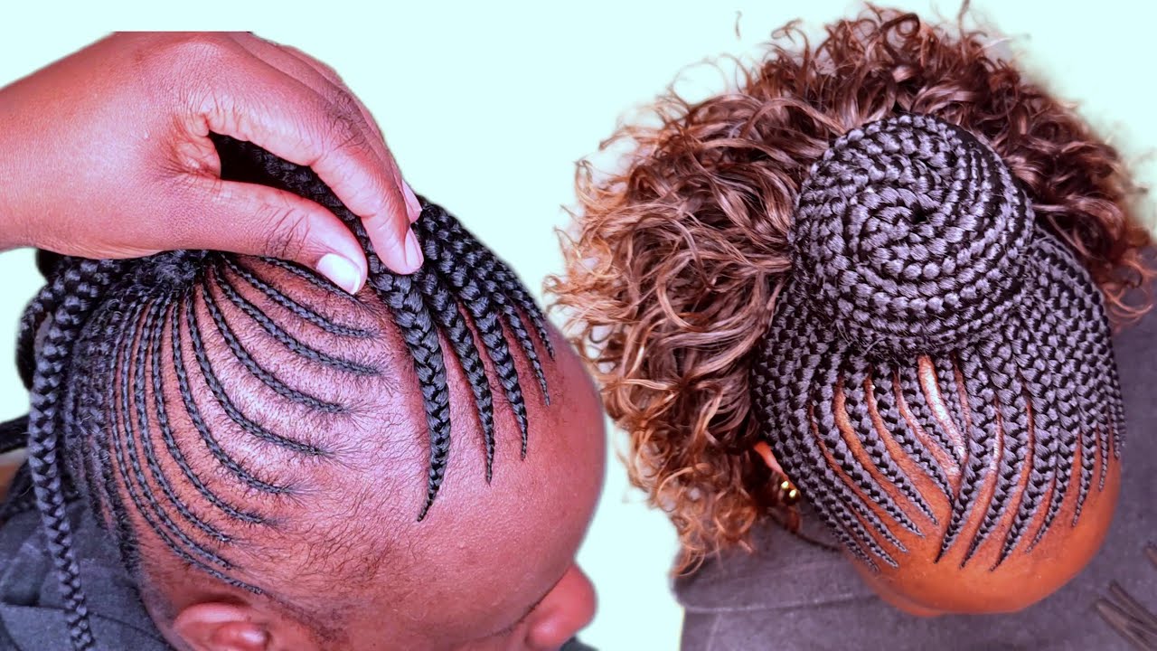 🔥🔥PEACOCK HAIRSTYLE || BANDIKA WEAVING STRANDS WITH CURLY WEAVE ...