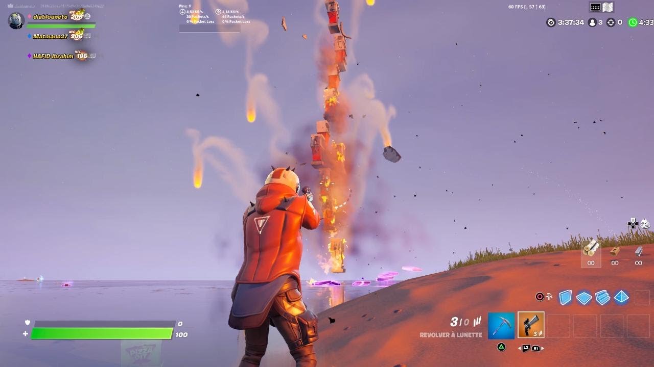 100 pizzas fall thanks to exploding gas pumps in fortnite - YouTube