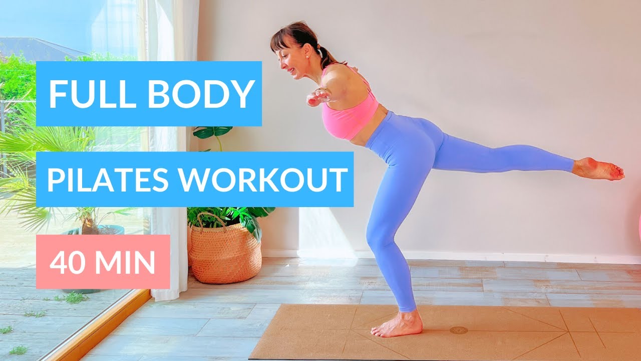 40 Minute Full Body Workout | Intermediate Pilates | 20 mins Standing ...