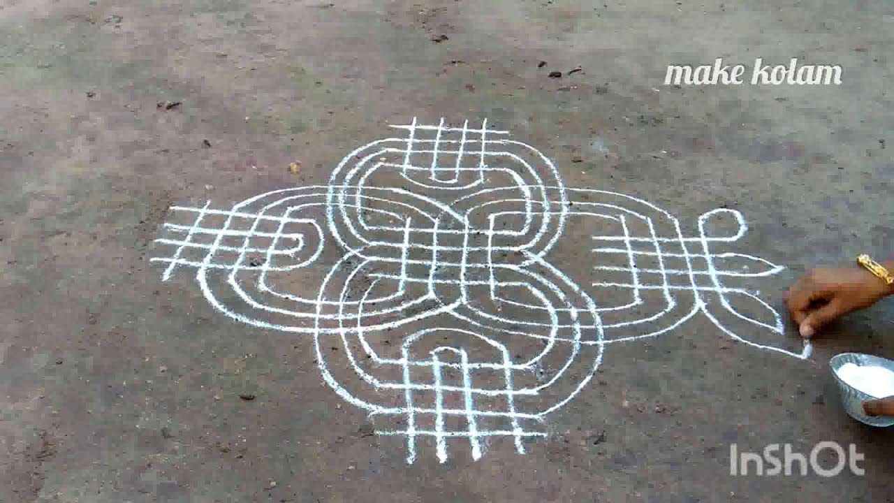 Beautiful padi kolam design 6*2 dots only//easy padi kolam designs ...