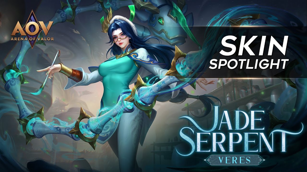 Veres Jade Serpent Skin Spotlight - Garena AOV (Arena of Valor) - YouTube