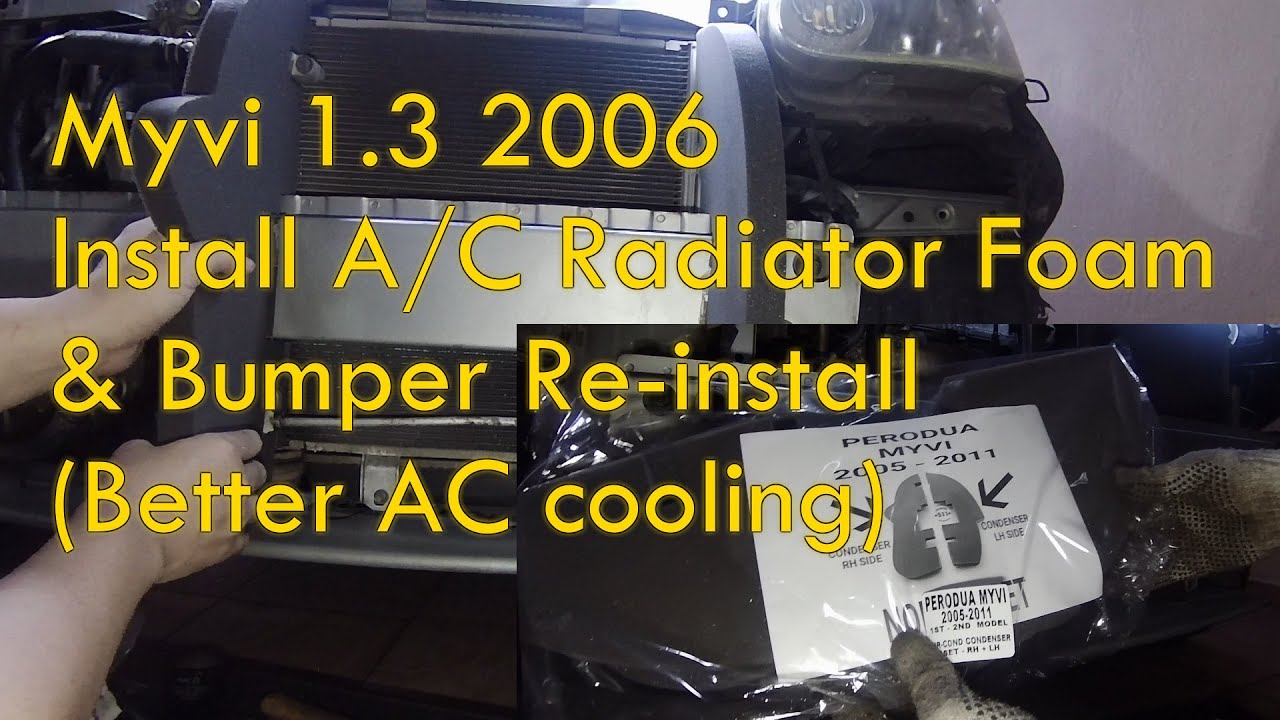 [BM] Myvi 1.3 - install a/c radiator air flow bumper - only RM15 to ...