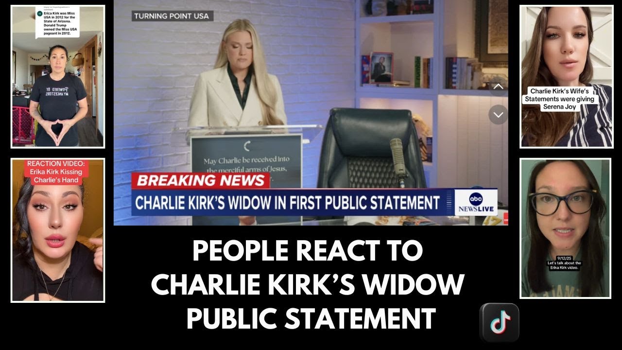 ERICKA KIRK SPEECH REACTION - YouTube