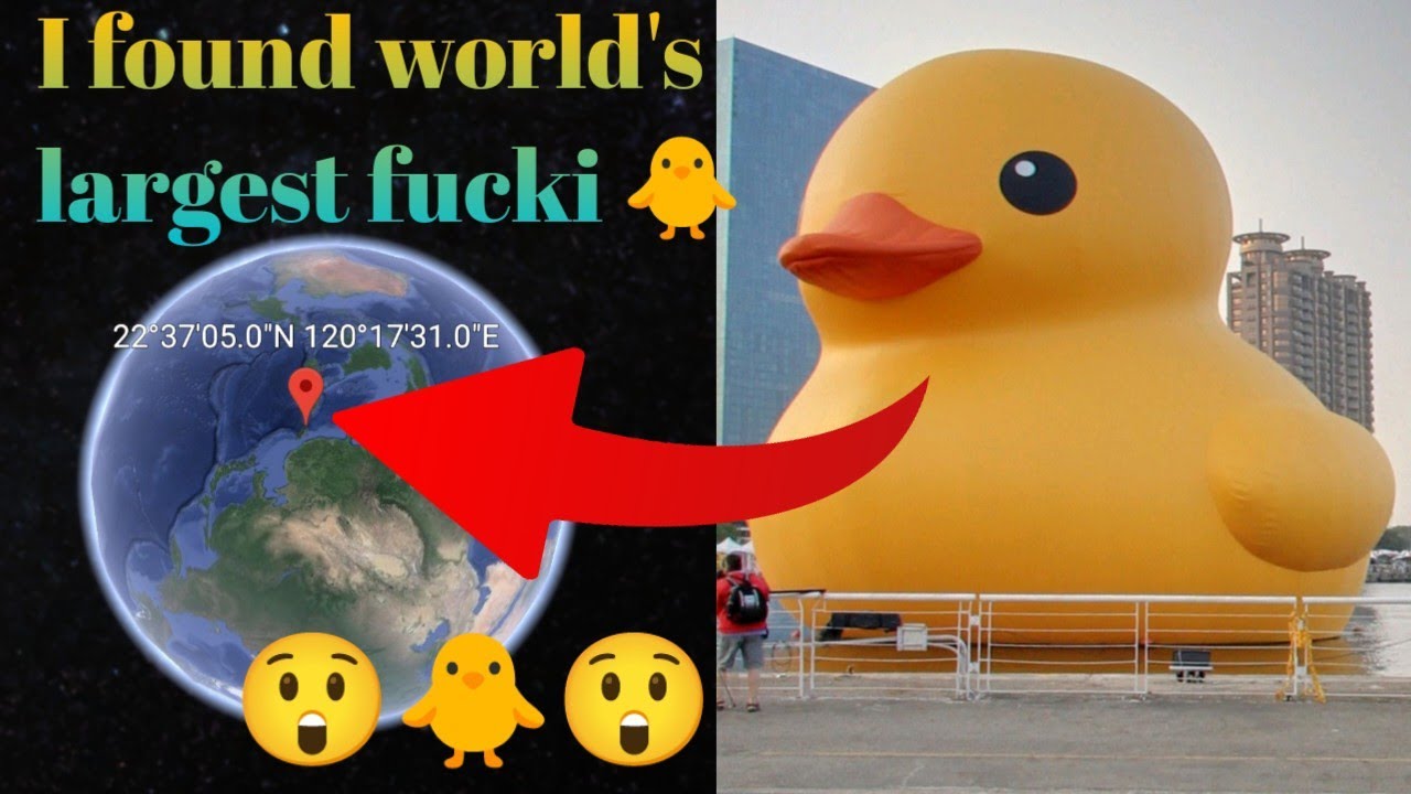 I found the big duck 🦆 on google earth 🌎#and google map #tranding video ...