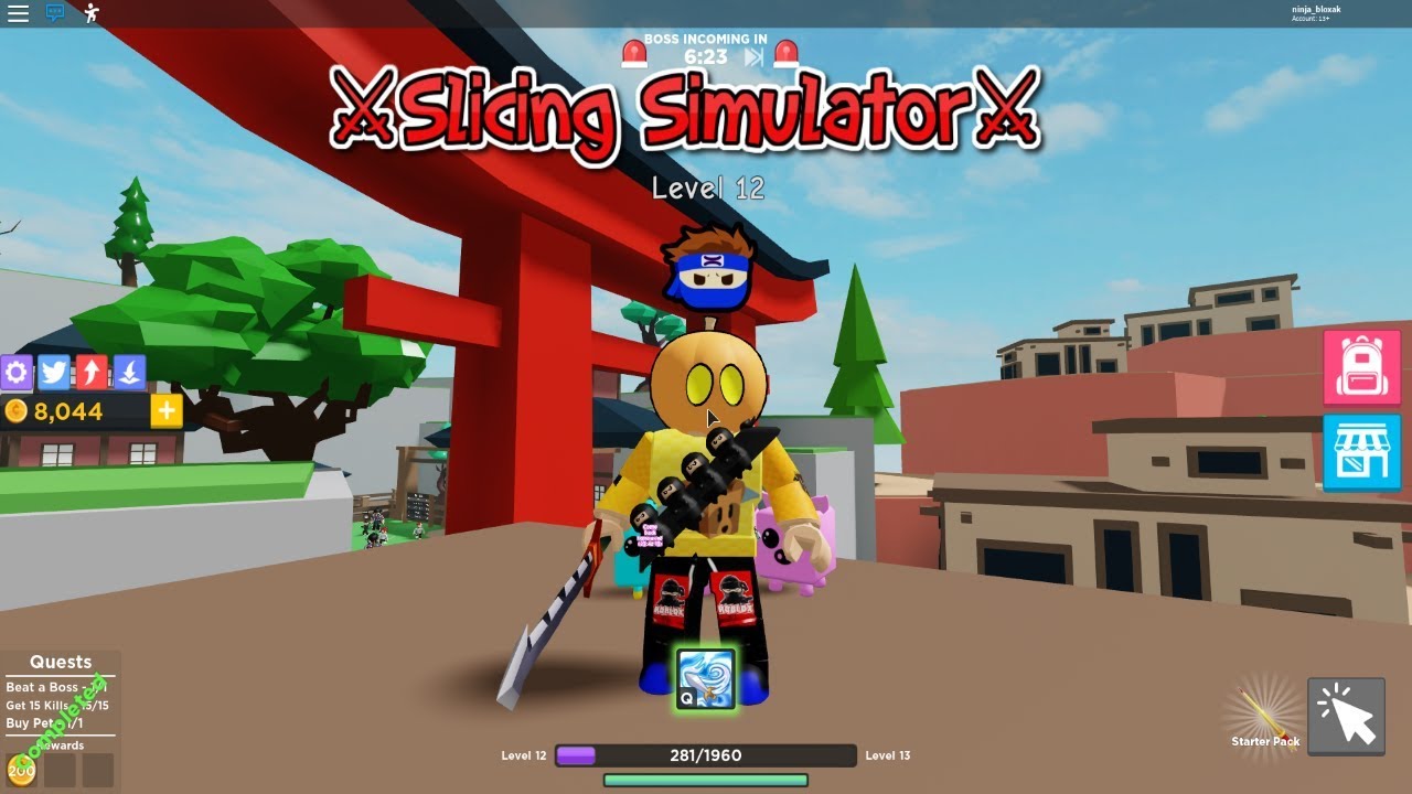 ⚔️Slicing Simulator⚔️ - YouTube
