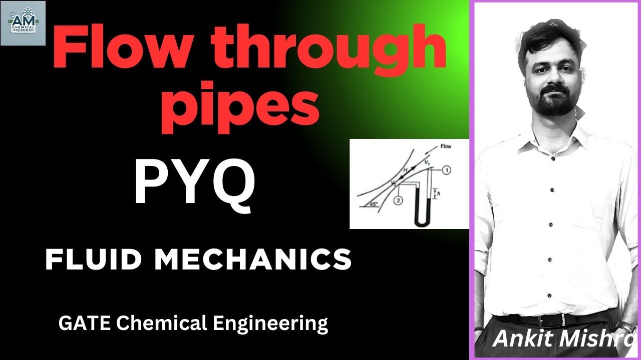 Flow through pipes PYQ-1 Fluid mechanics Gate chemical engineering ...