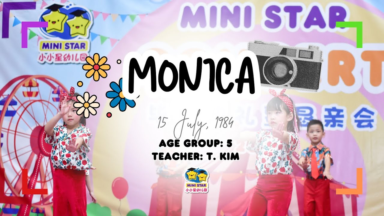 Monica | Mini Star Concert 🎡🎪🎠 - YouTube