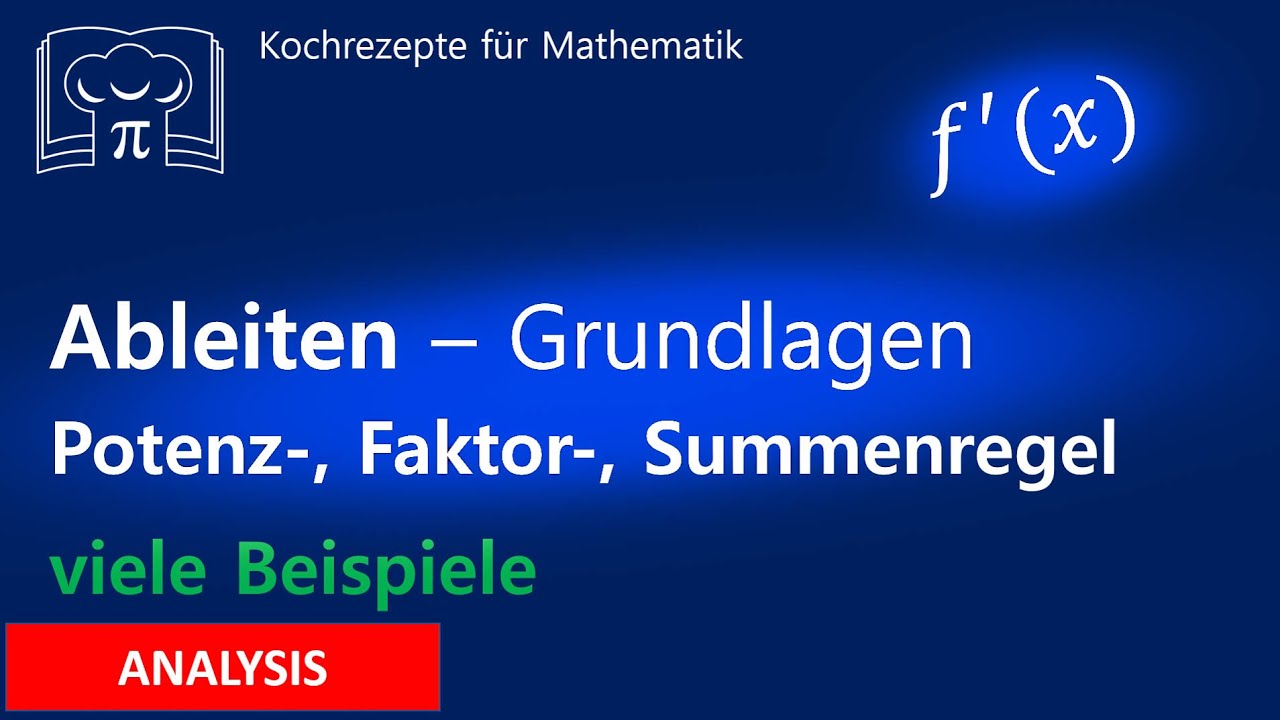 Ableiten - Potenzregel, Faktorregel, Summenregel - Grundlagen, Basics ...