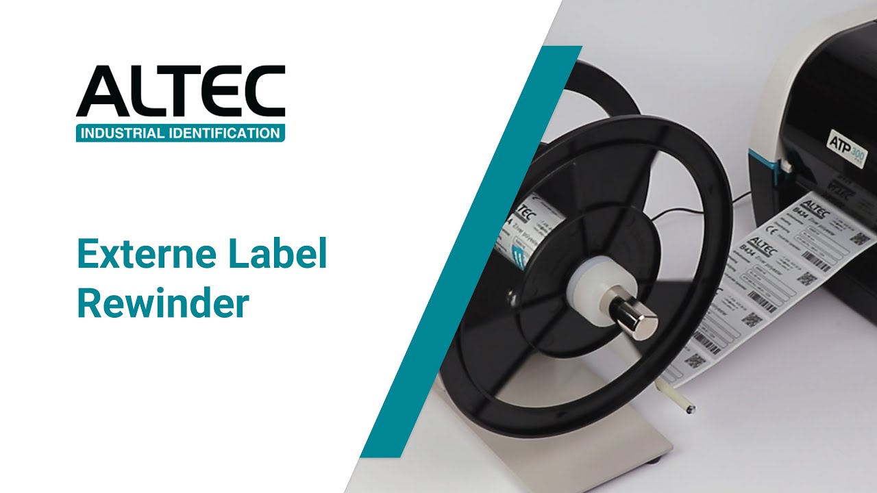 Externe Label Rewinder | ALTEC industrial identification B.V. - YouTube