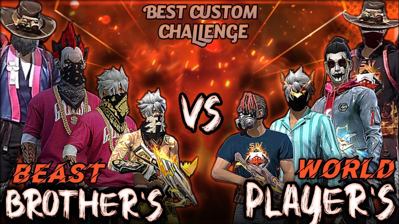 BEAST BROTHERS VS 4 BEST WORLD PLAYER'S || Clash Squad Battle Room ...