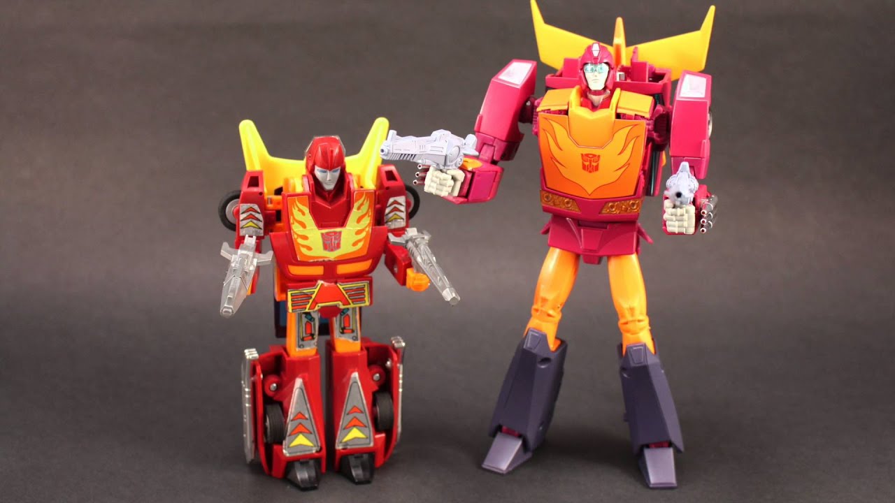 Transformers MP-28 Masterpiece Hot Rodimus (Hot Rod) - YouTube