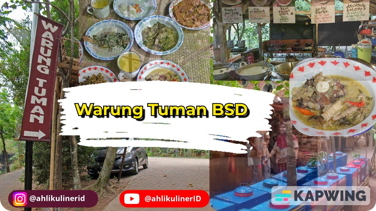 WARUNG TUMAN BSD - KULINER DI BAWAH POHON RINDANG DENGAN SUASANA ...