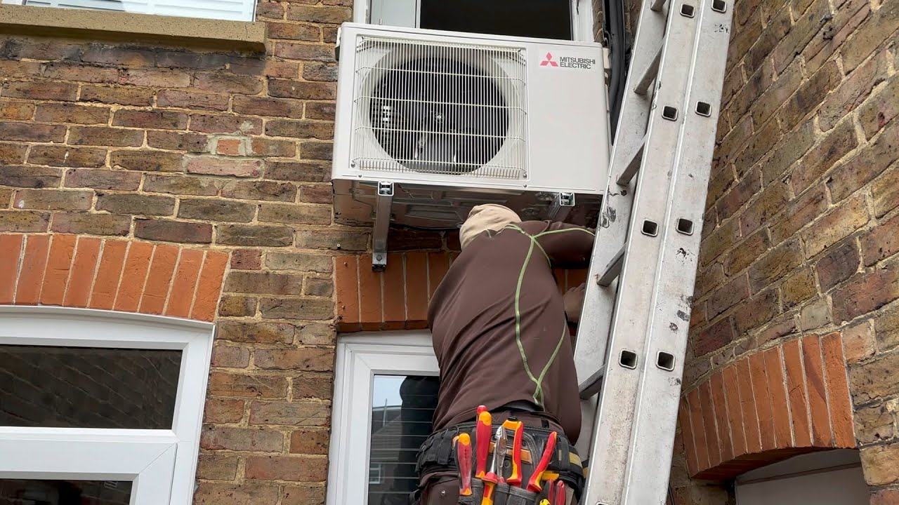 The Most Difficult Air Conditioning Installation EVER - YouTube
