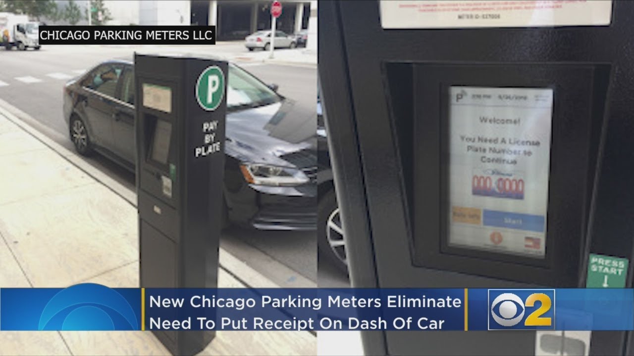 New Chicago Parking Meters Eliminate Need For Dashboard Receipt - YouTube
