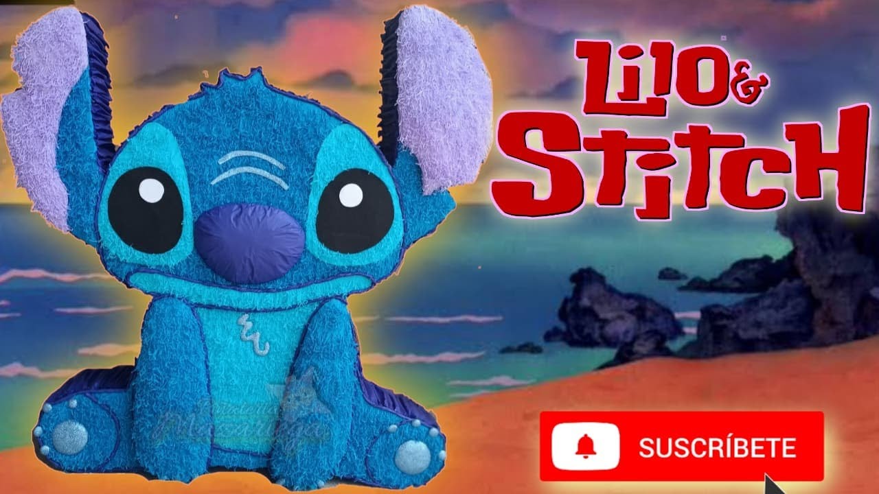 piñata de stitch/técnica peluche 😍 - YouTube