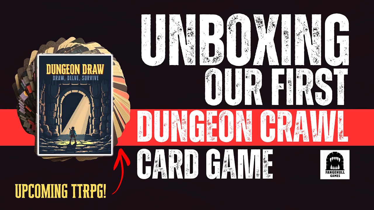 Unboxing our first dungeon crawl card game: DUNGEON DRAW! - YouTube