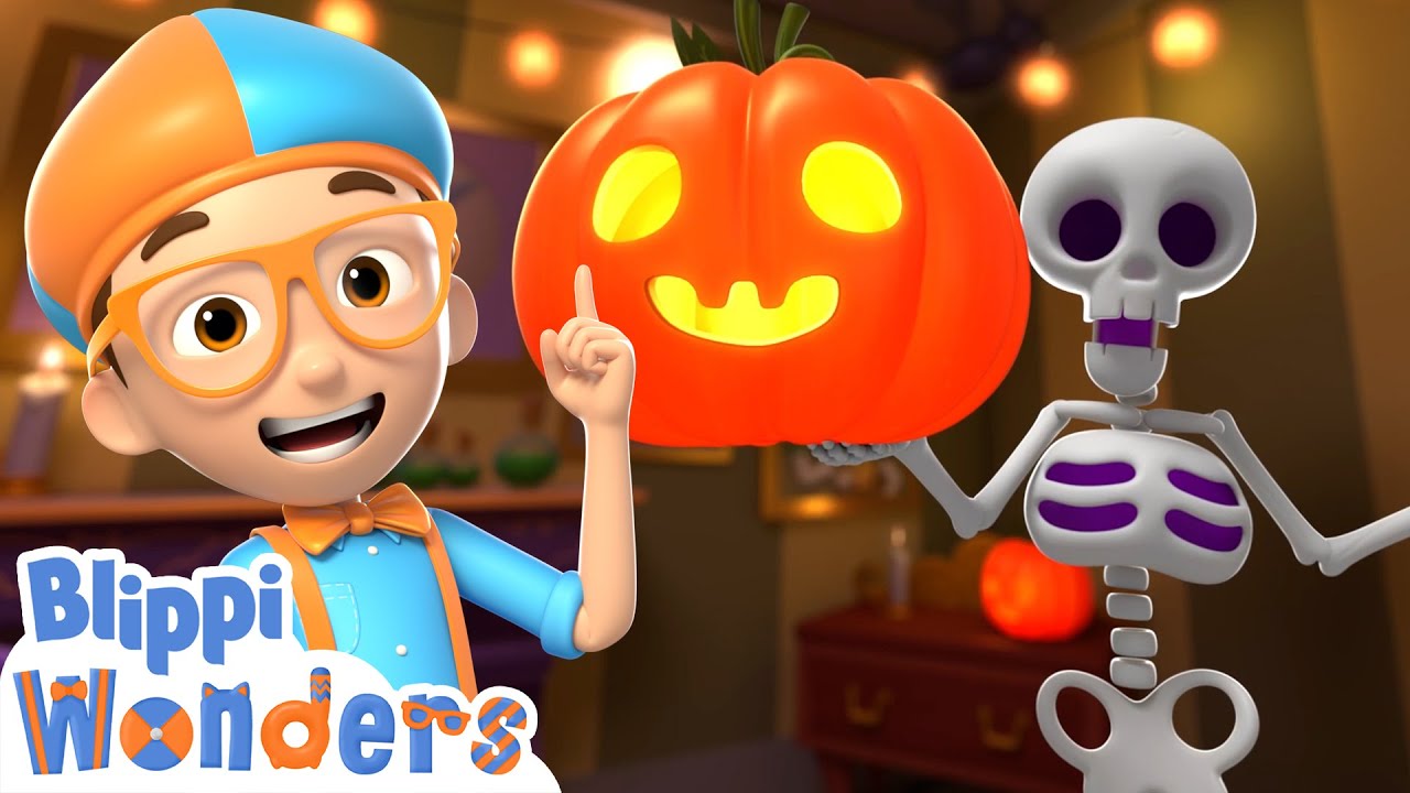 Blippi Wonders - Blippi Meets Bones The Skeleton! | Blippi Animated ...