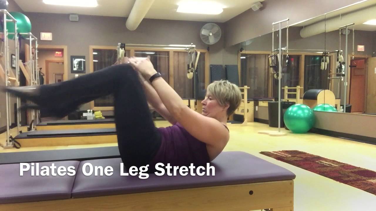Pilates One Leg Stretch - YouTube