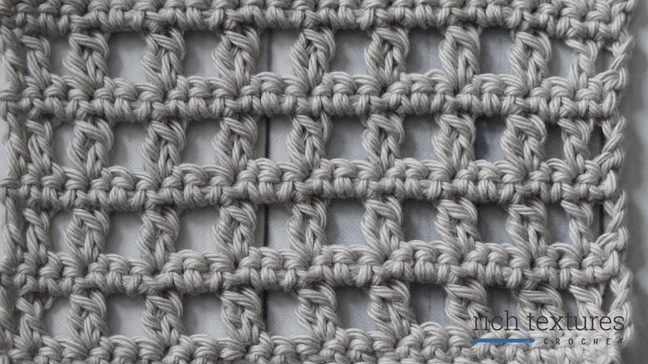 Mesh Cluster Stitch | How to Crochet - YouTube