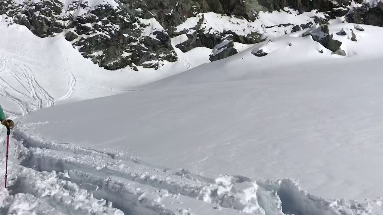 Going to Dix hut from the ladders descent. Great blue bird day for AT ...