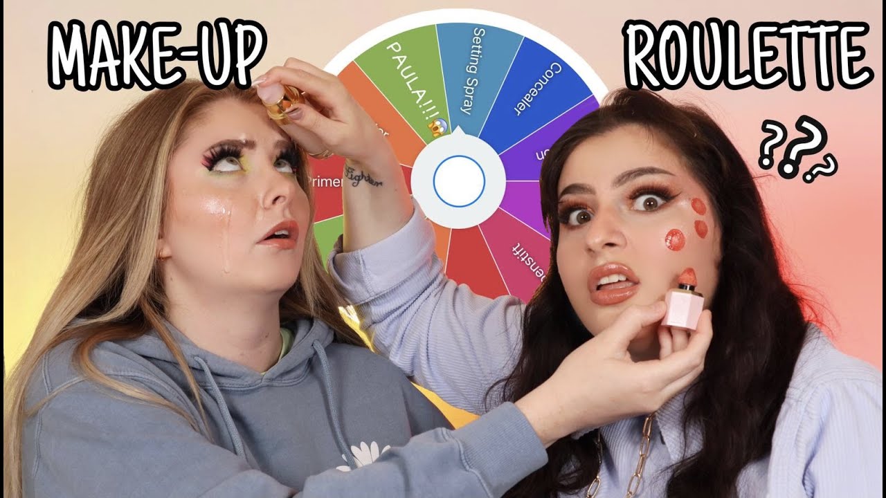 MAKE-UP ROULETTE 😳💄 mit PAULA WOLF ⚠️ (Achtung Katastrophe💀 ) - YouTube