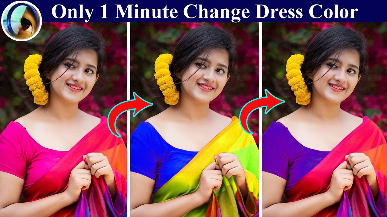 Dress Color Change in Photoshop || A Screen Of Pure Pink editing cc ...