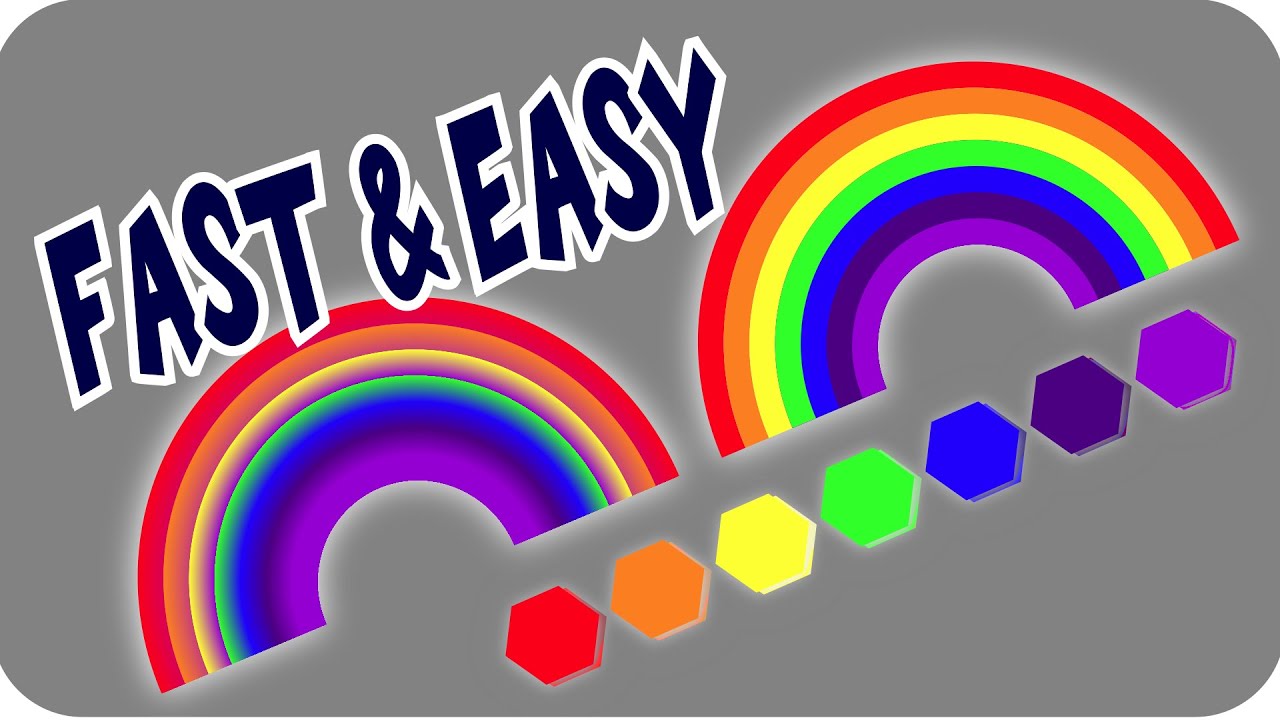 How To Draw A Rainbow In Adobe Illustrator Simple Rainbow Drawing how-to-draw-a-rainbow-in-adobe-illustrator-simple-rainbow-drawing