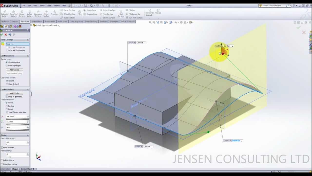 How to use the Replace Face command in Solidworks - Surfacing Tutorial - YouTube