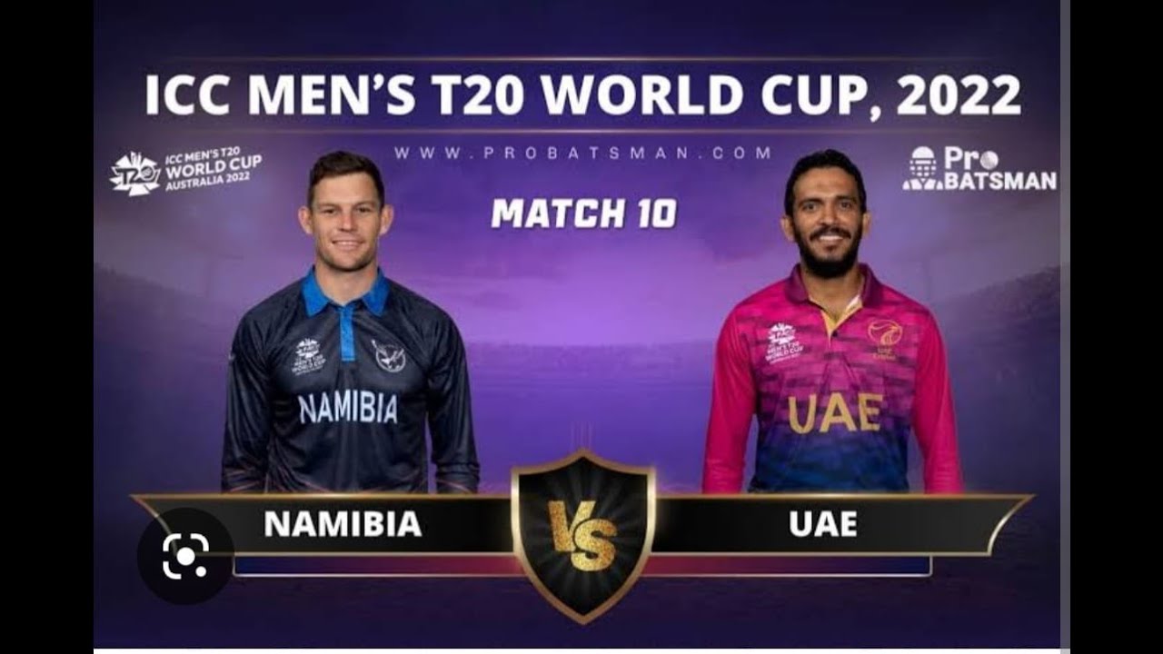 Live Namibia Vs UAE Live cricket Match World Cup T20 2022 - YouTube
