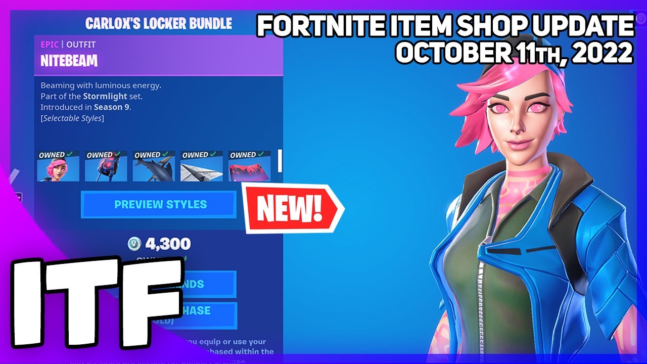 Fortnite Item Shop TWO *NEW* LOCKER BUNDLES! [October 11th, 2022 ...