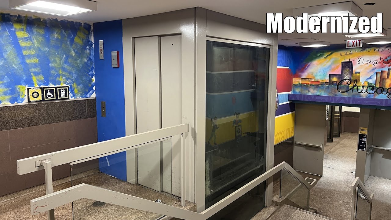 The Chicago Pedway Elevator was Modernized - YouTube