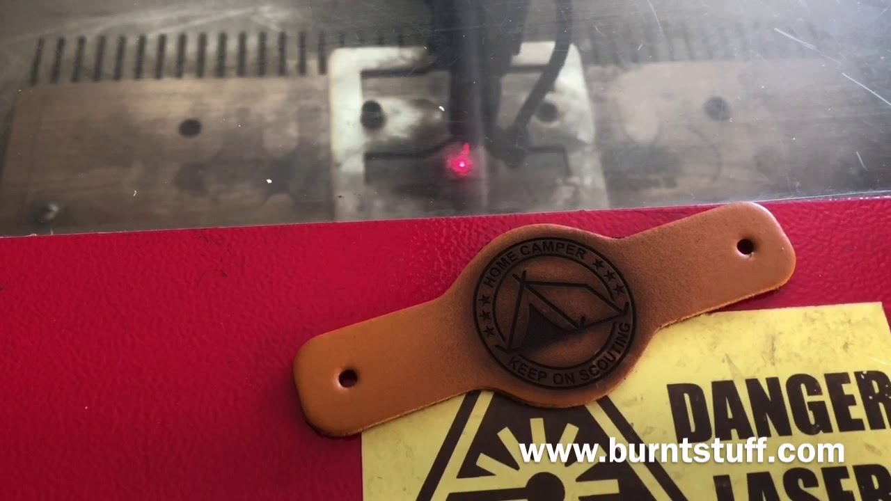 Making a Scout Woggle with a Laser. - YouTube
