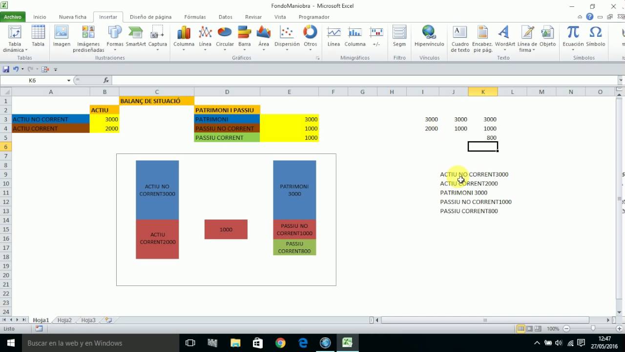 Tutorial de Grafica de Fondo de Maniobra con Excel - YouTube