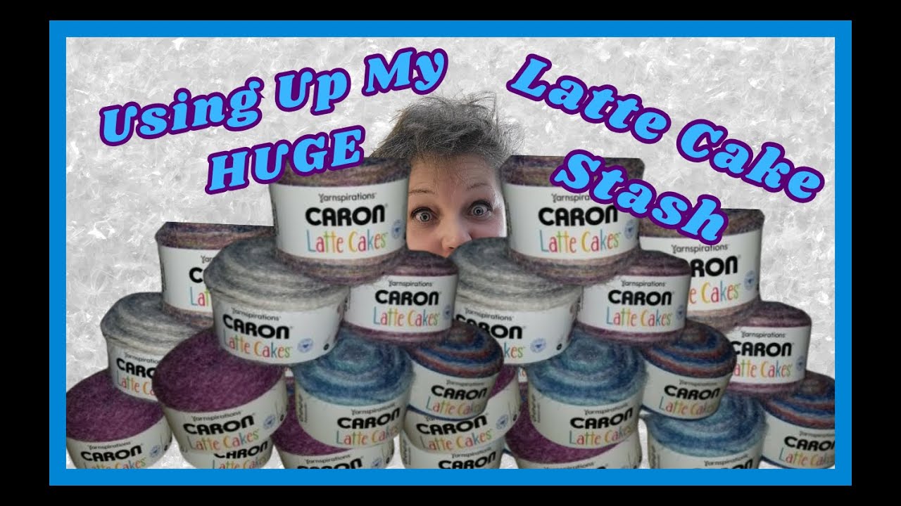 Using Up My HUGE Latte Cake Yarn Stash - YouTube