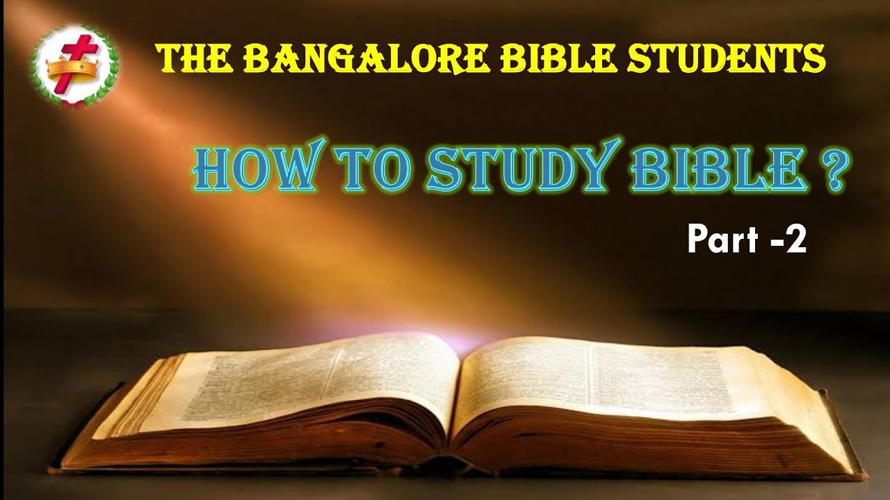 Basic Bible Study #1 How to Study Bible part -2 (Tamil) - YouTube