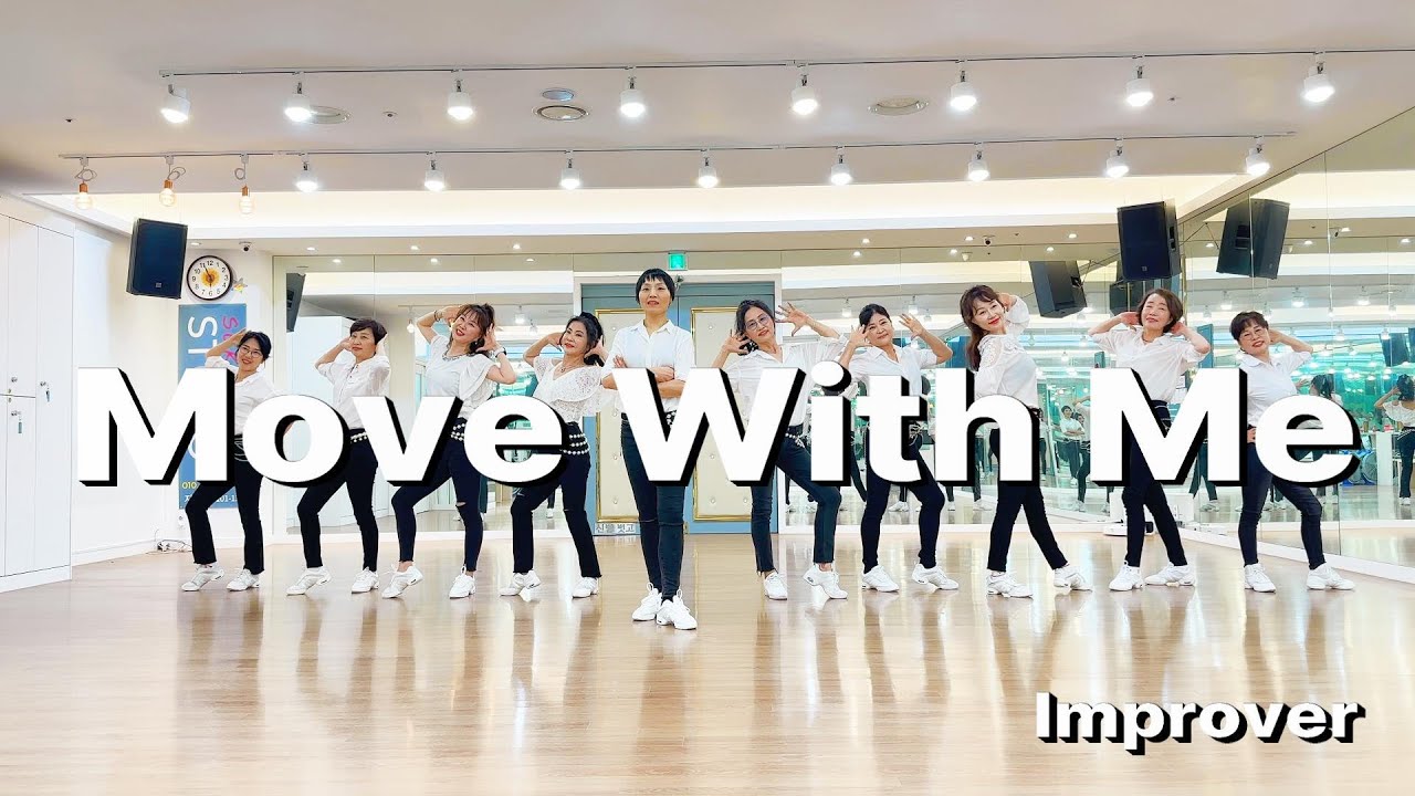 Move With Me Line Dance (Improver) - YouTube