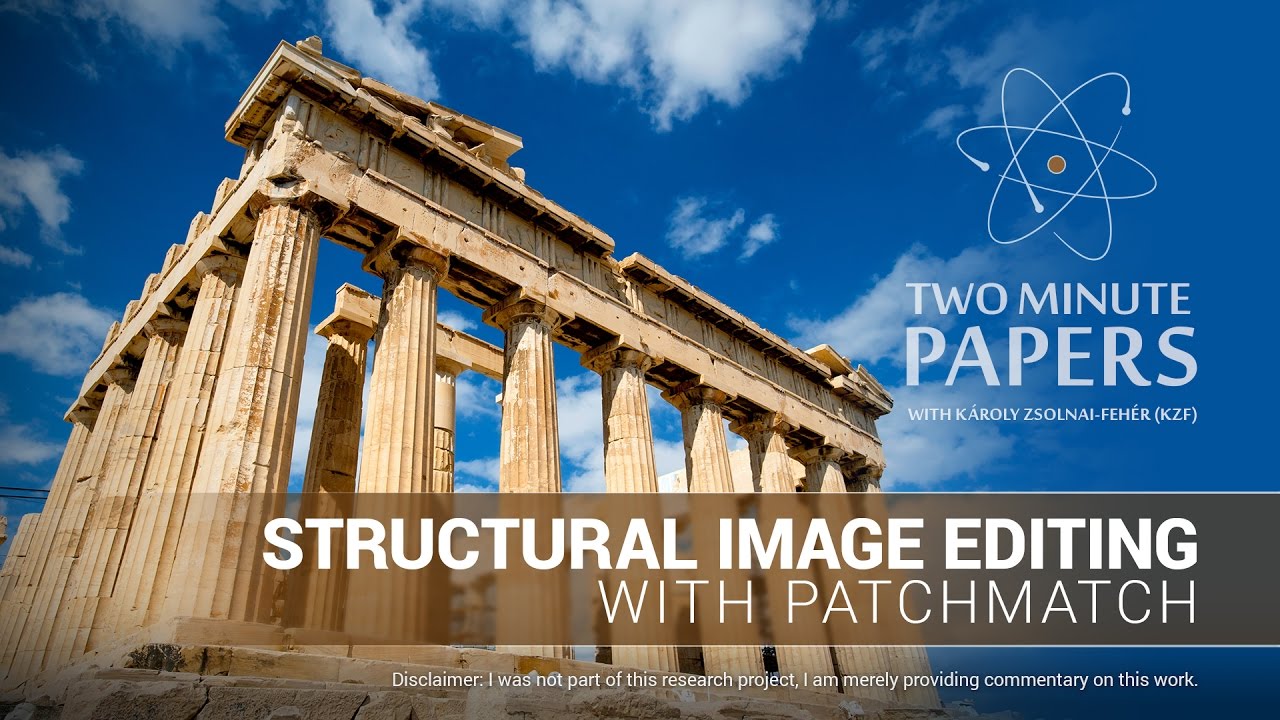 Structural Image Editing With PatchMatch | Two Minute Papers #139 - YouTube