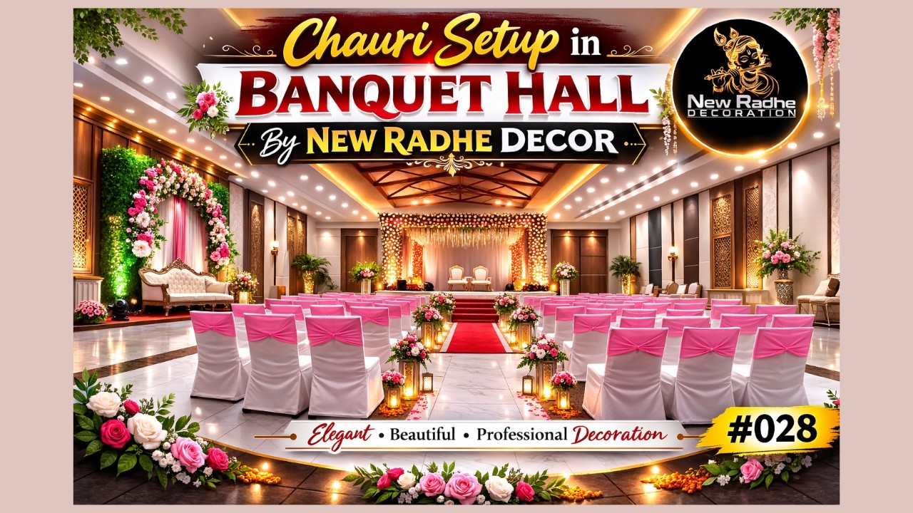 Chauri Setup in Banquet Hall By New Radhe Decor - YouTube