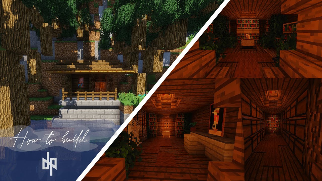 Minecraft : How to build a chalet in Minecraft - YouTube