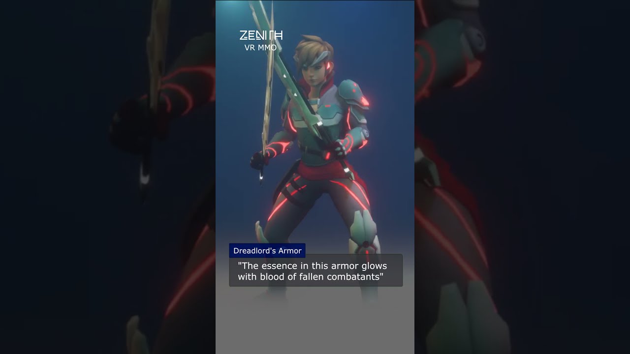 What Dreadlord's armor looks like in Zenith VR MMO - YouTube