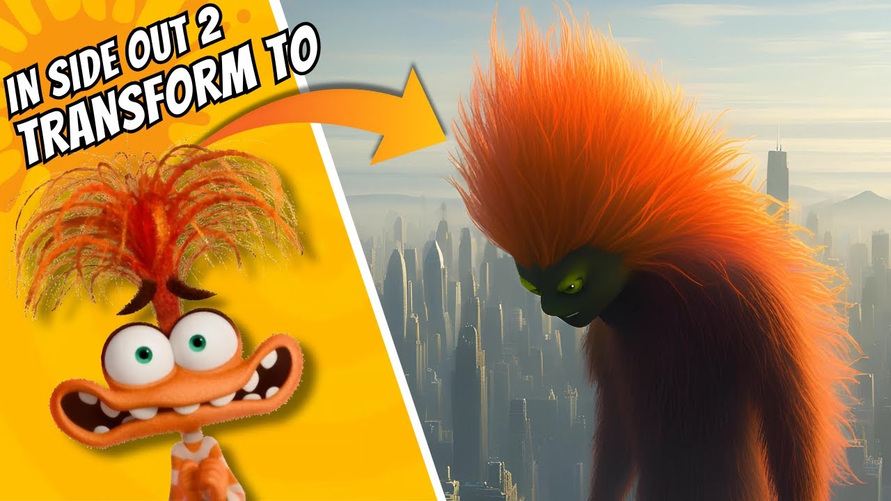 INSIDE OUT 2 as ANIMALS 🎶INSIDE OUT 2nd edition 🥰 Joy💛Anxiety😱Anger😡 ...