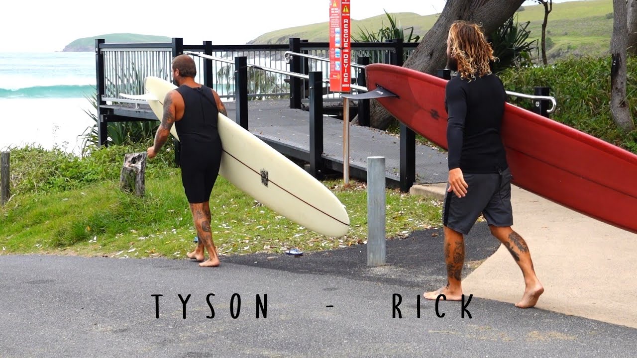 Tyson and Rick - windy conditions for longboarding - YouTube