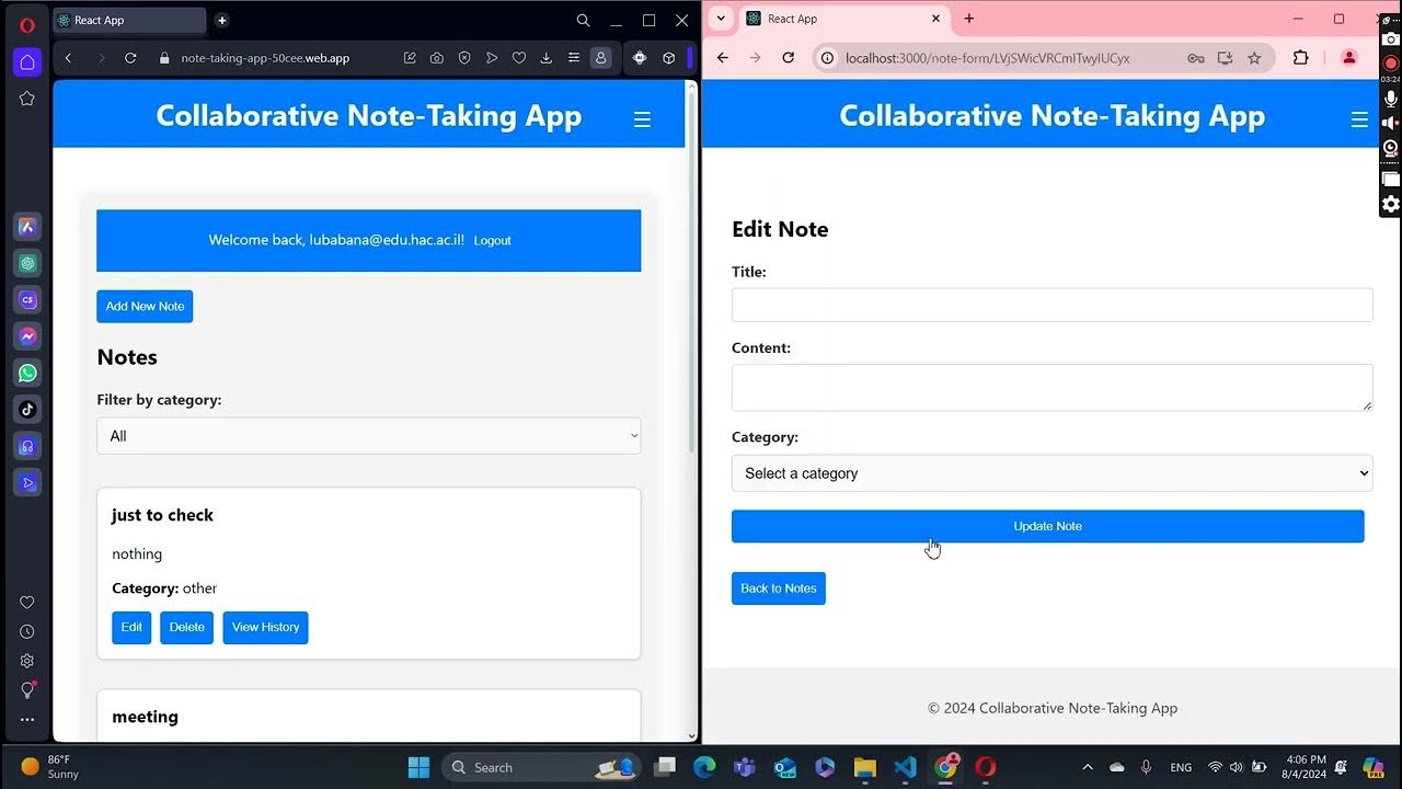 Simple Collaborative Note-Taking App: Real-Time Collaboration with Firebase - YouTube