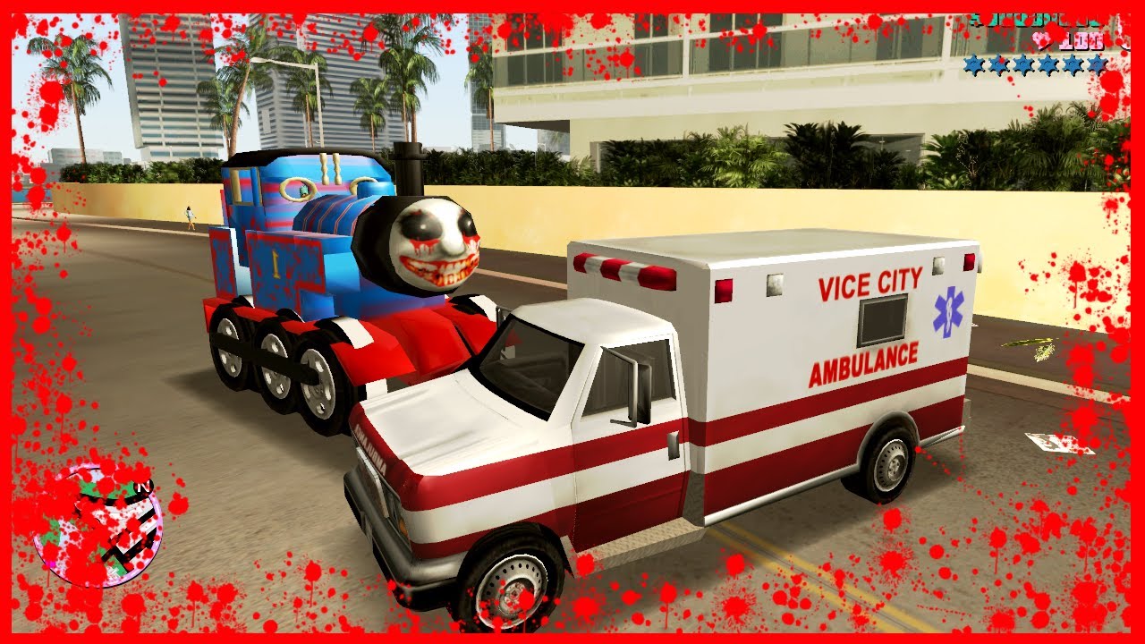 Kereta Api Thomas exe Hantu Zombie VS Mobil Ambulance Oleng l Kereta ...