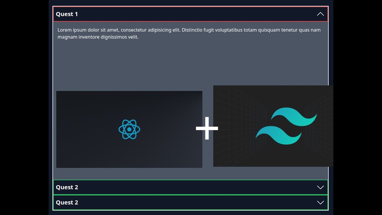TailwindCss ile S.S.S Component Nasil Yapilir / How to do F.A.Q Component With TaiwlindCss - YouTube