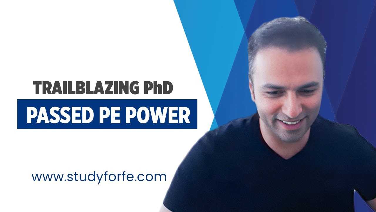 How Reza (PhD.) passed PE Power Exam? - YouTube