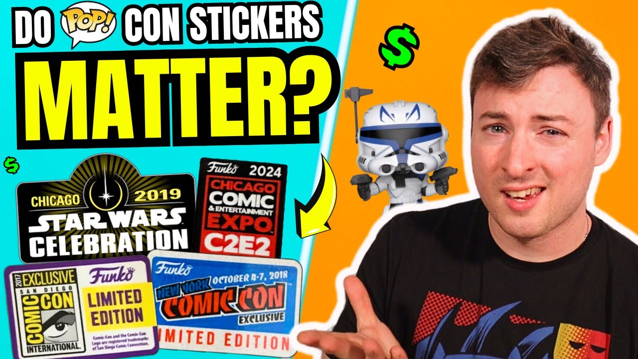 Do Funko Pop Comic Con Stickers MATTER?? - YouTube